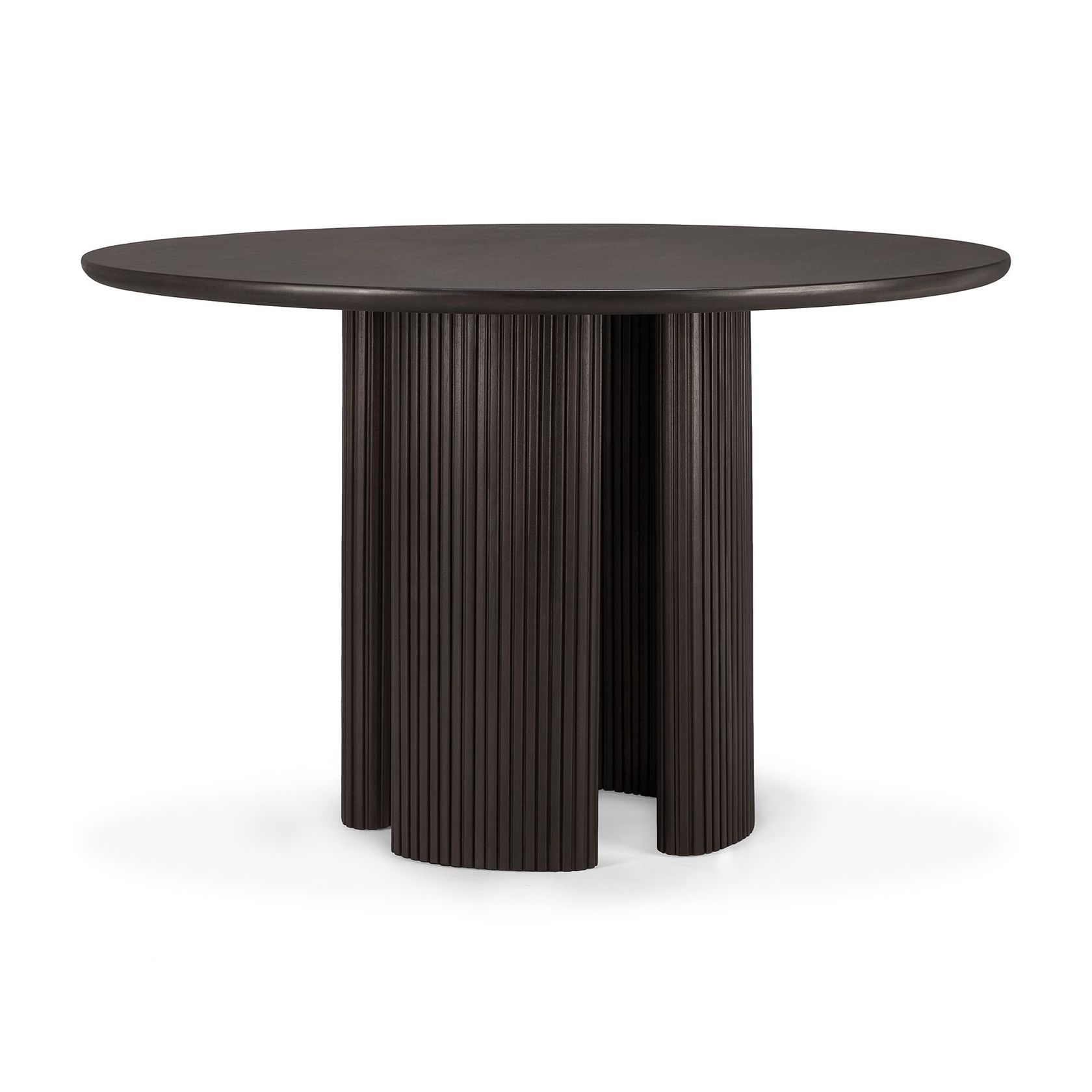 ROLLER MAX Round mahogany table By Ethnicraft | design Alain Van Havre