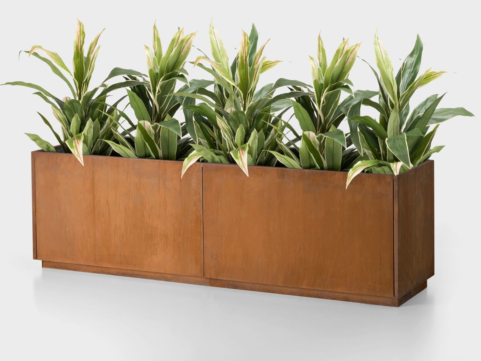 A-MODULO Metal planter By DE CASTELLI
