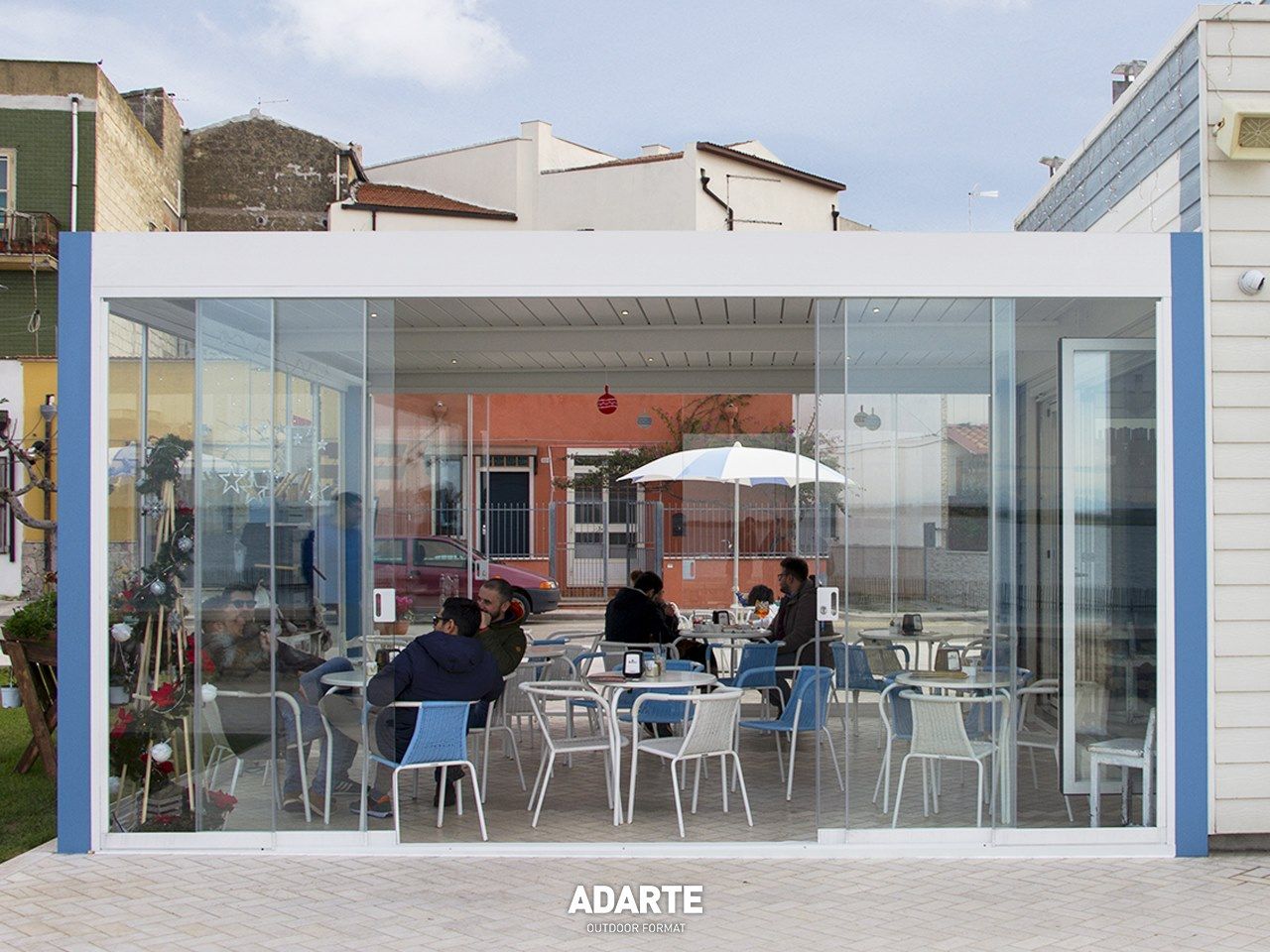 Vetrata scorrevole in alluminio e vetro A1703 VYSTA-S - ADARTE ...