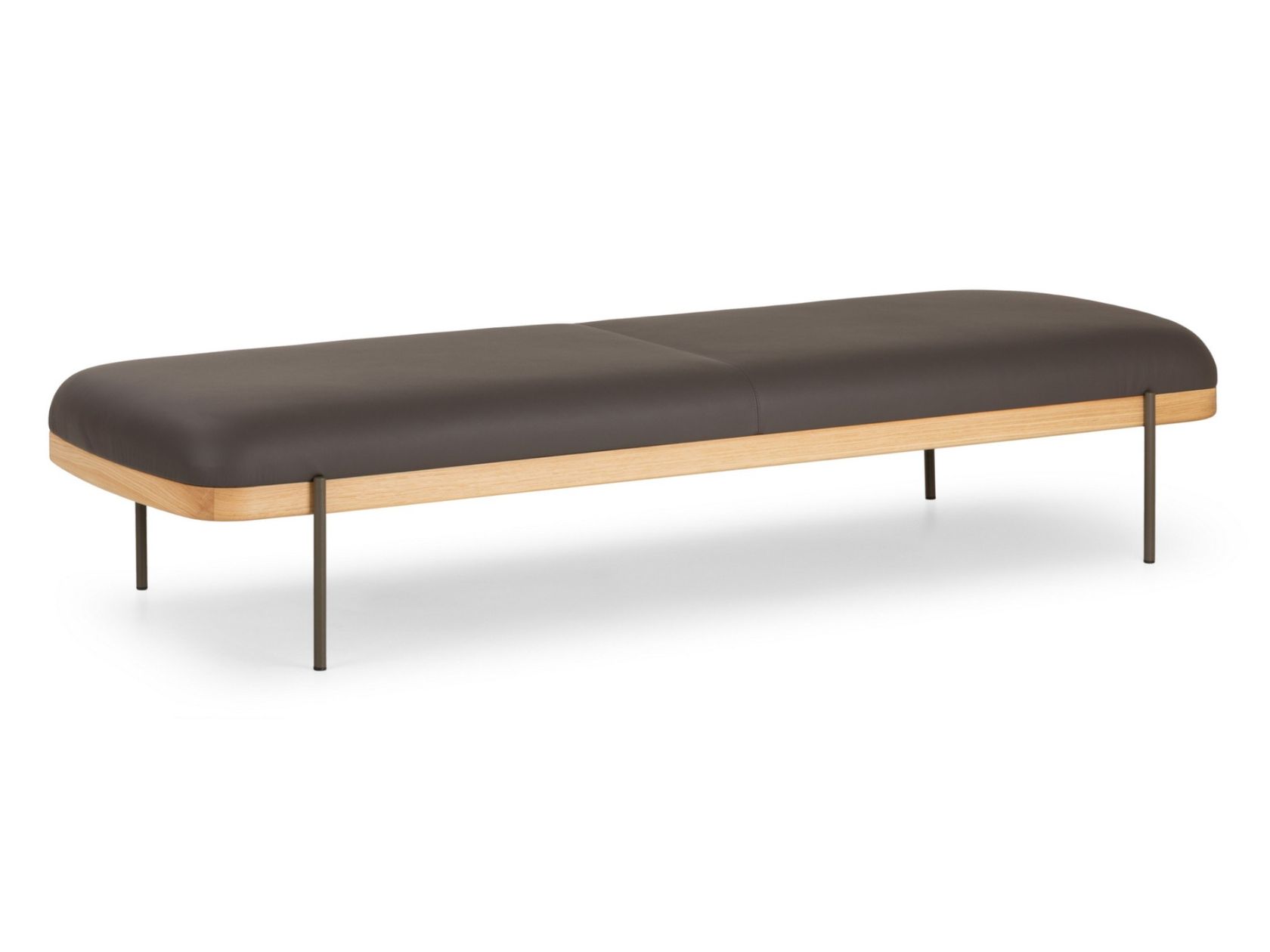 ABISKO Upholstered leather bench By True Design | design Claesson ...