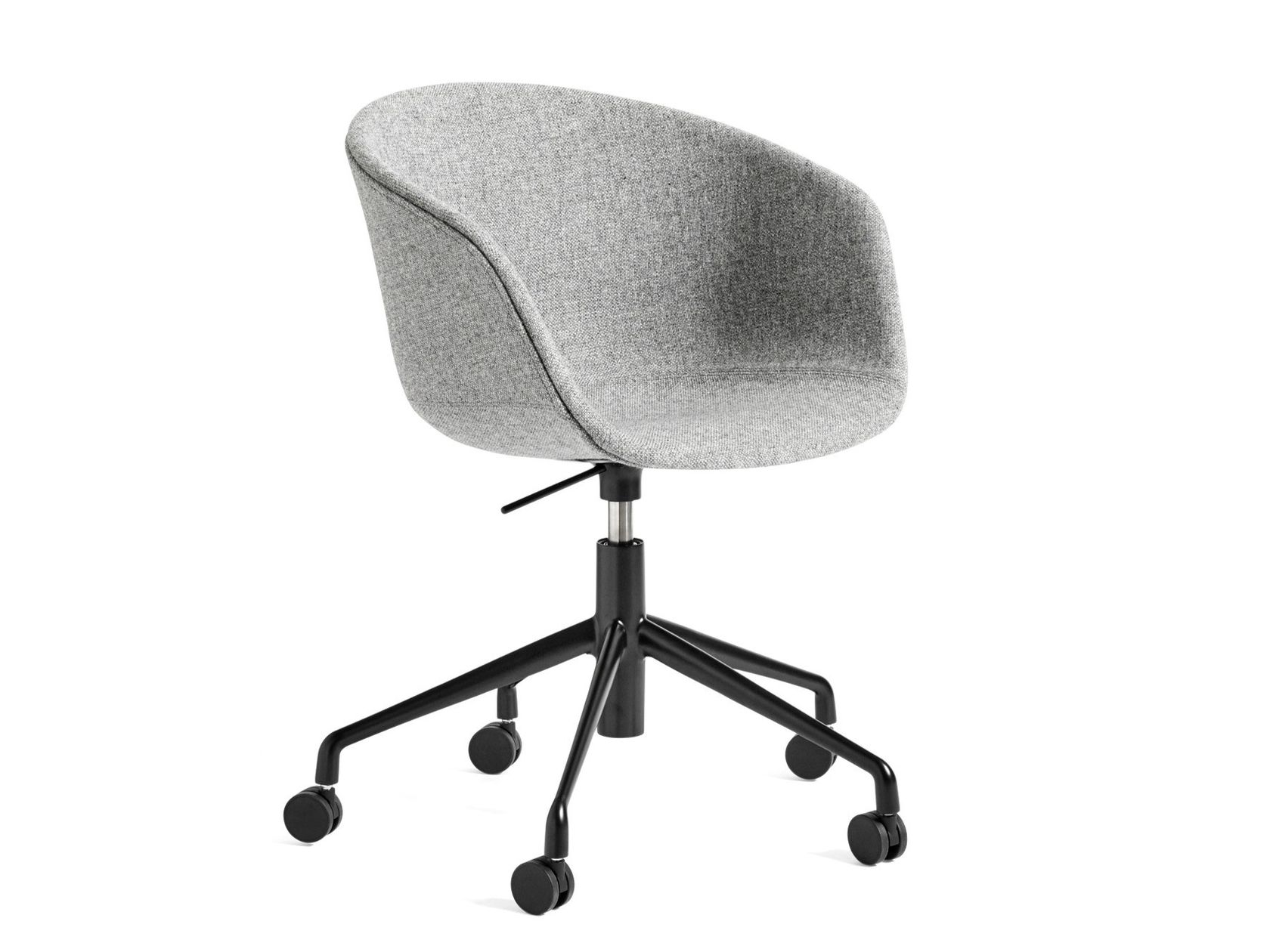 Swivel upholstered height-adjustable chair ABOUT A CHAIR AAC 53 By Hay ...