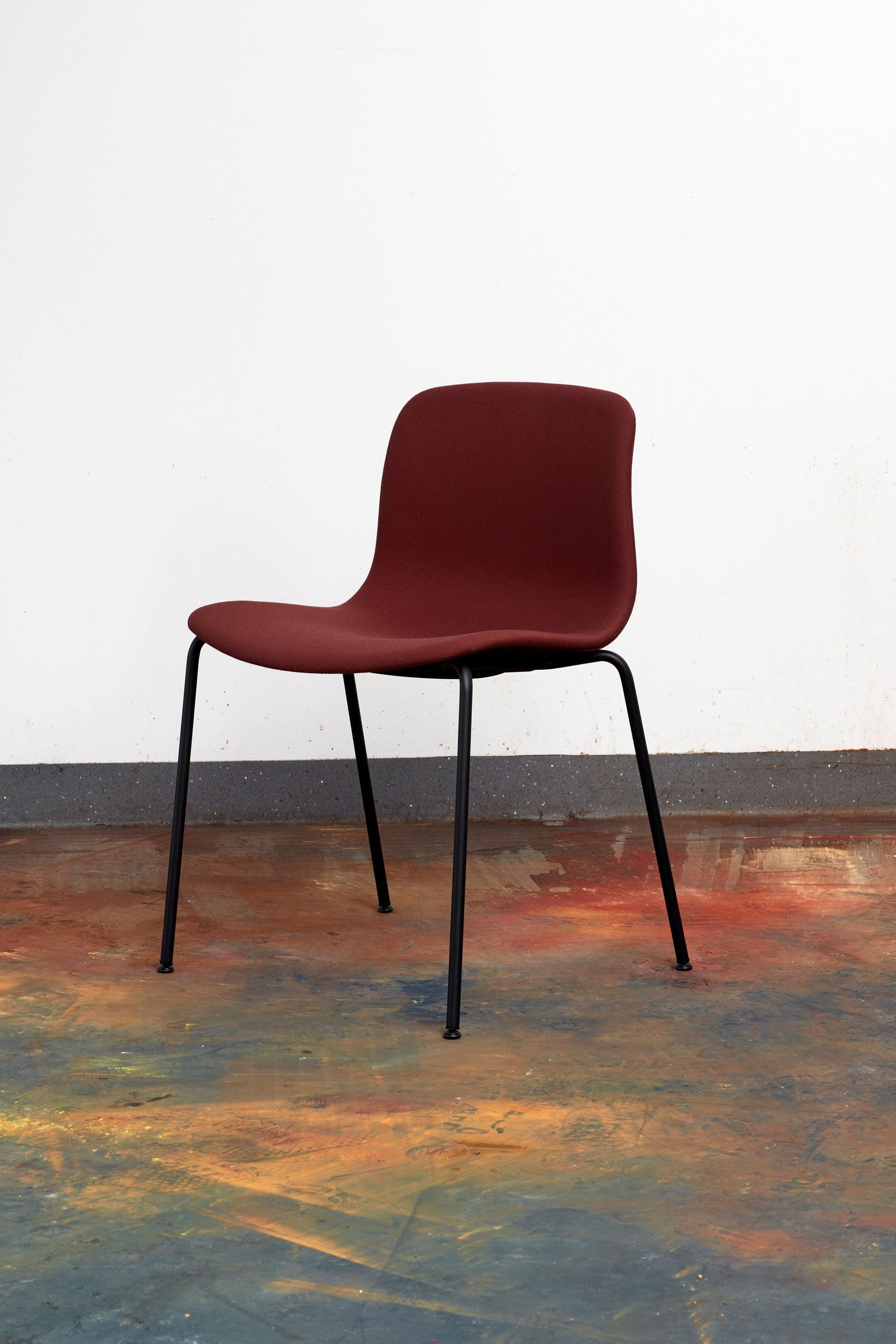 Upholstered stackable chair ABOUT A CHAIR AAC17 By Hay design Hee Welling