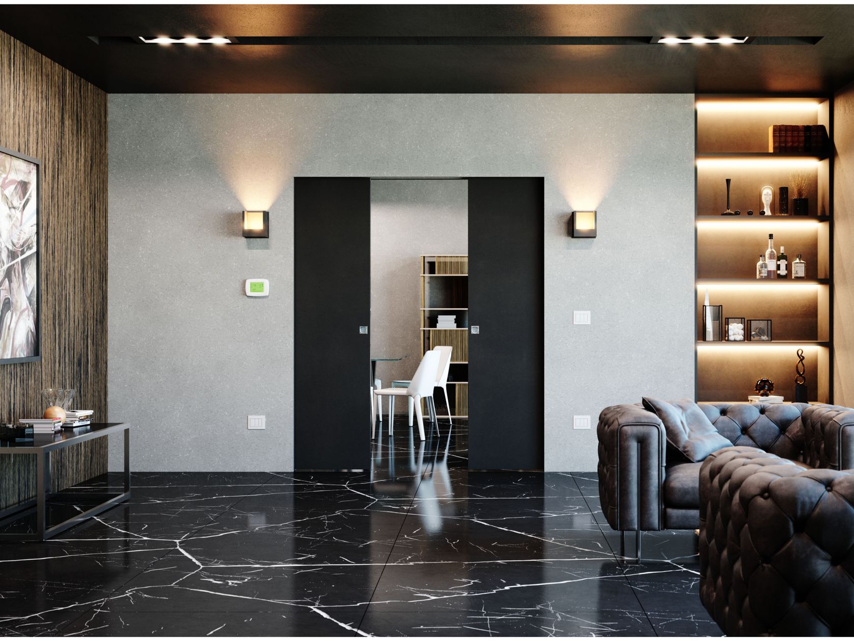 Controtelaio porta filo muro con predisposizione punti luce ABSOLUTE ...