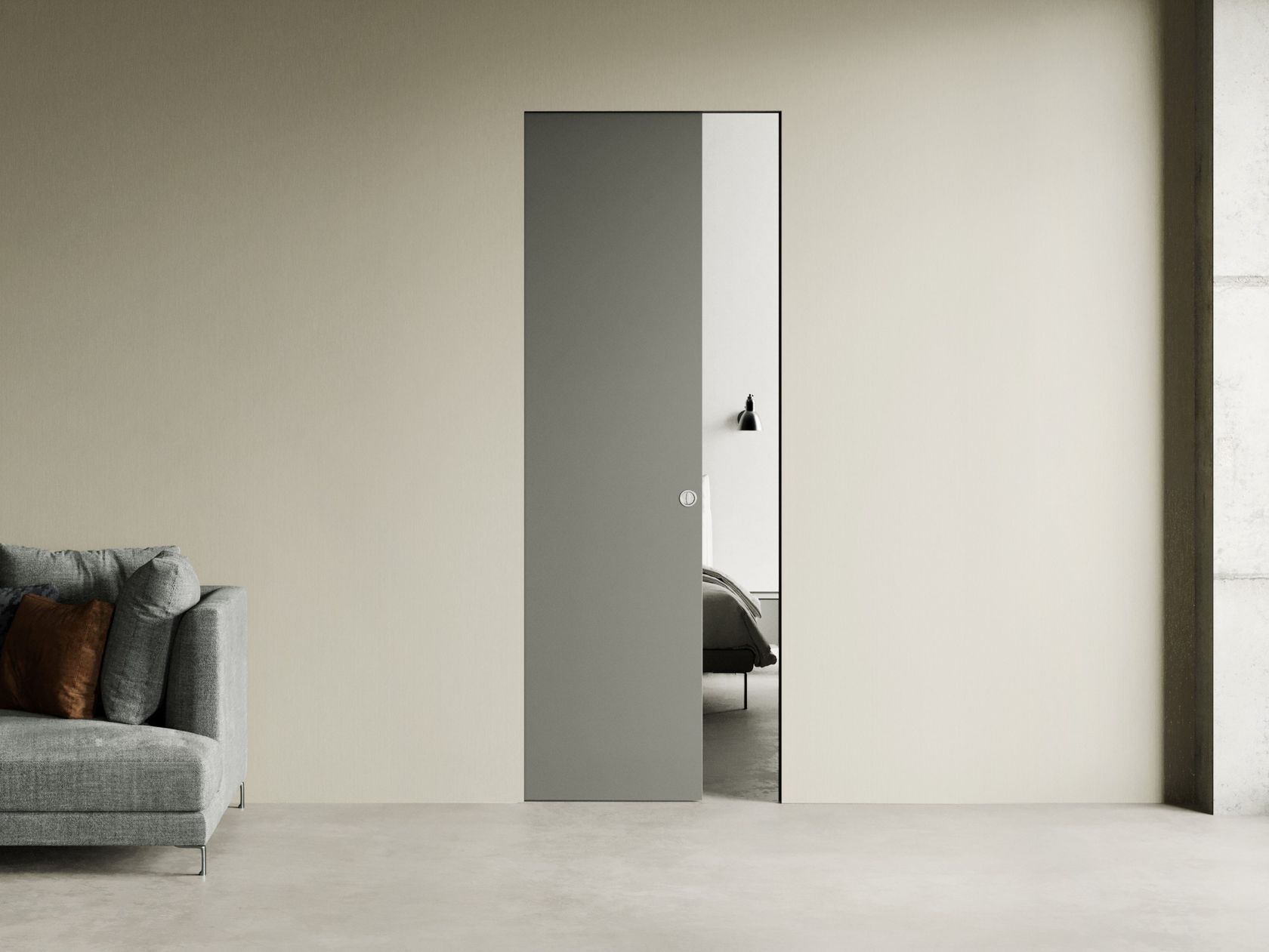 ABSOLUTE EVOKIT singolo Controtelaio in kit per porta scorrevole filo ...