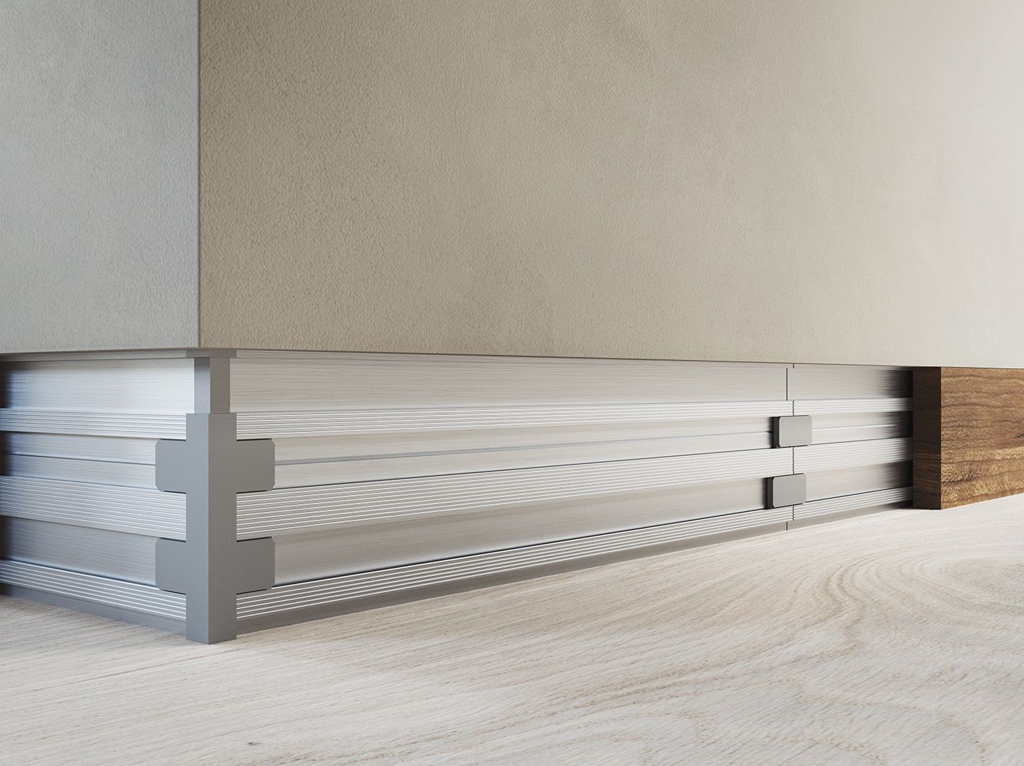 ABSOLUTE RUSH Skirting board flush with wall By Ermetika