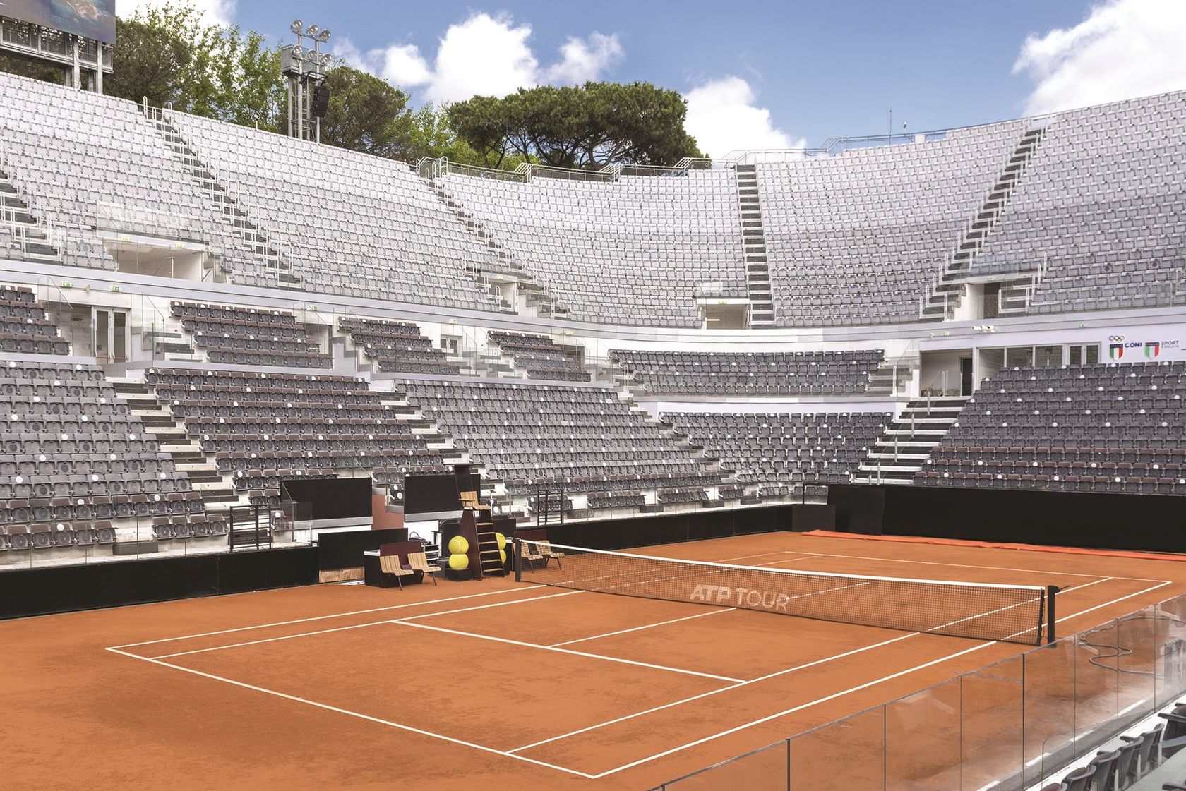 Aluminium and wood bench seating with back ACE By Ethimo design Patrick ...