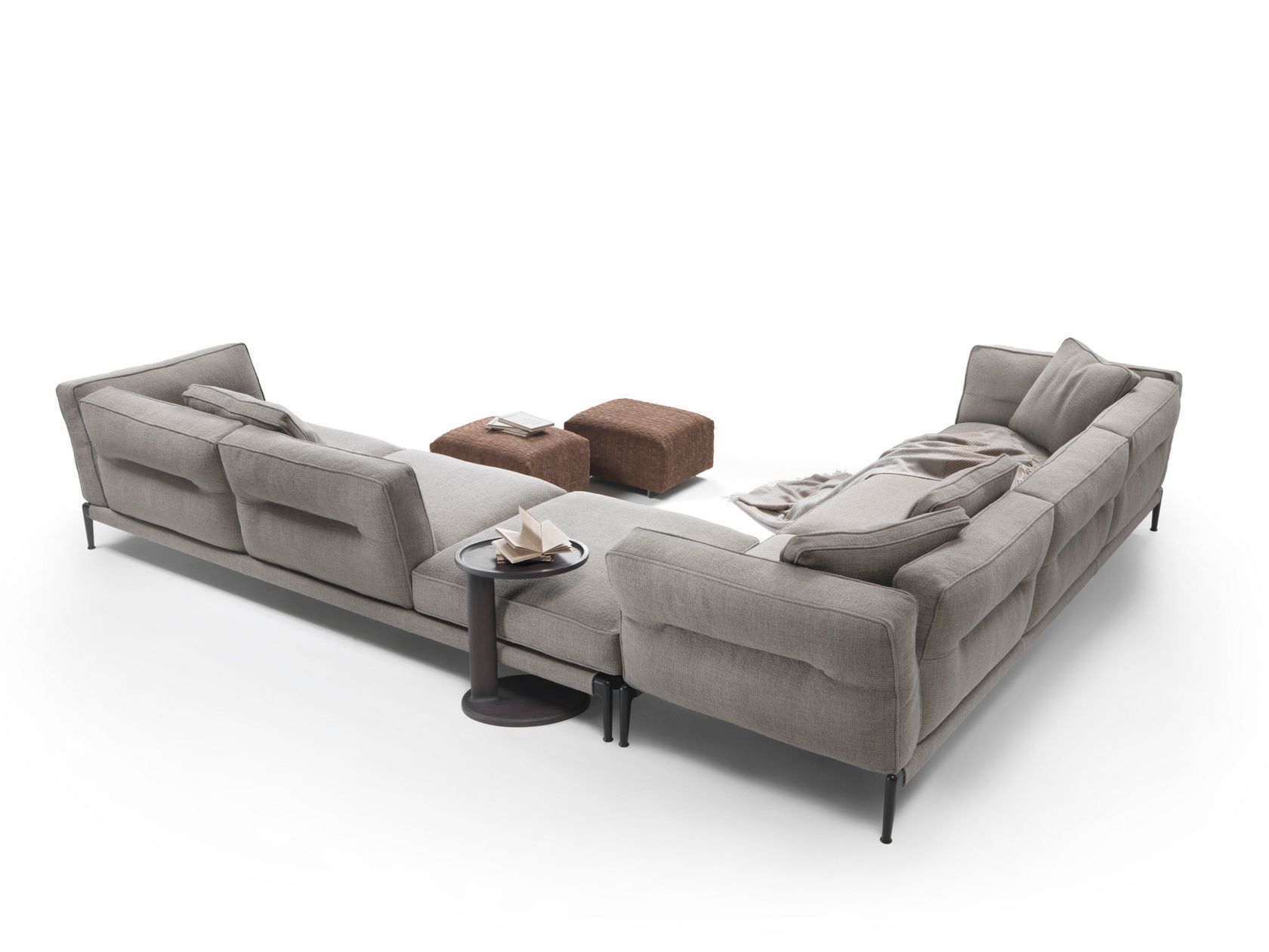 ADDA Corner sectional fabric sofa By Flexform | design Antonio Citterio