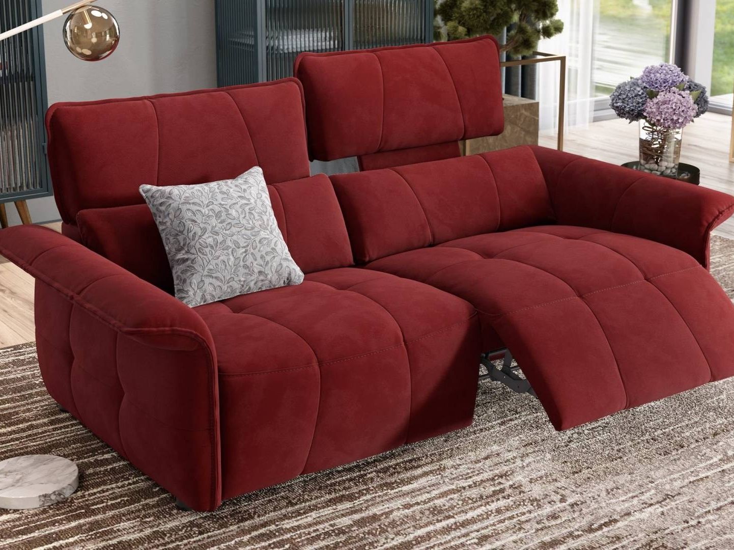 ADRIA 3 seater fabric sofa By Sofanella