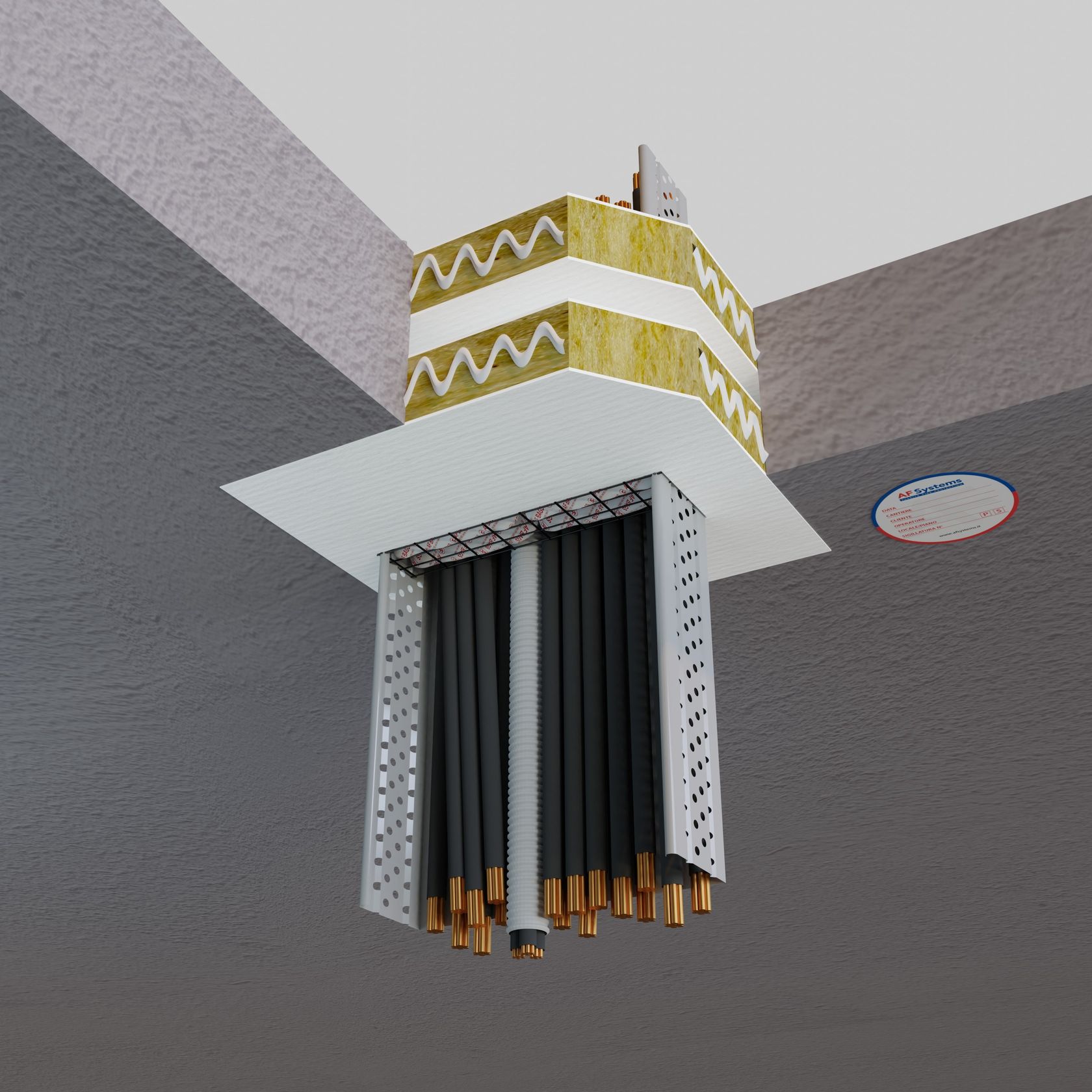 Firestop cushions for cable trays AF BAGS By AF SYSTEMS