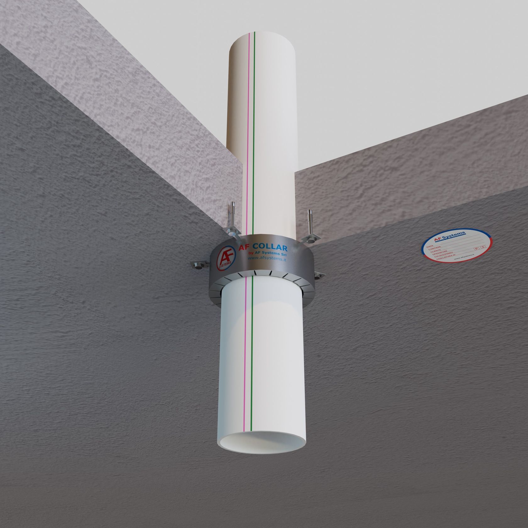 AF COLLAR Fireproofing collars for plastic pipes By AF SYSTEMS