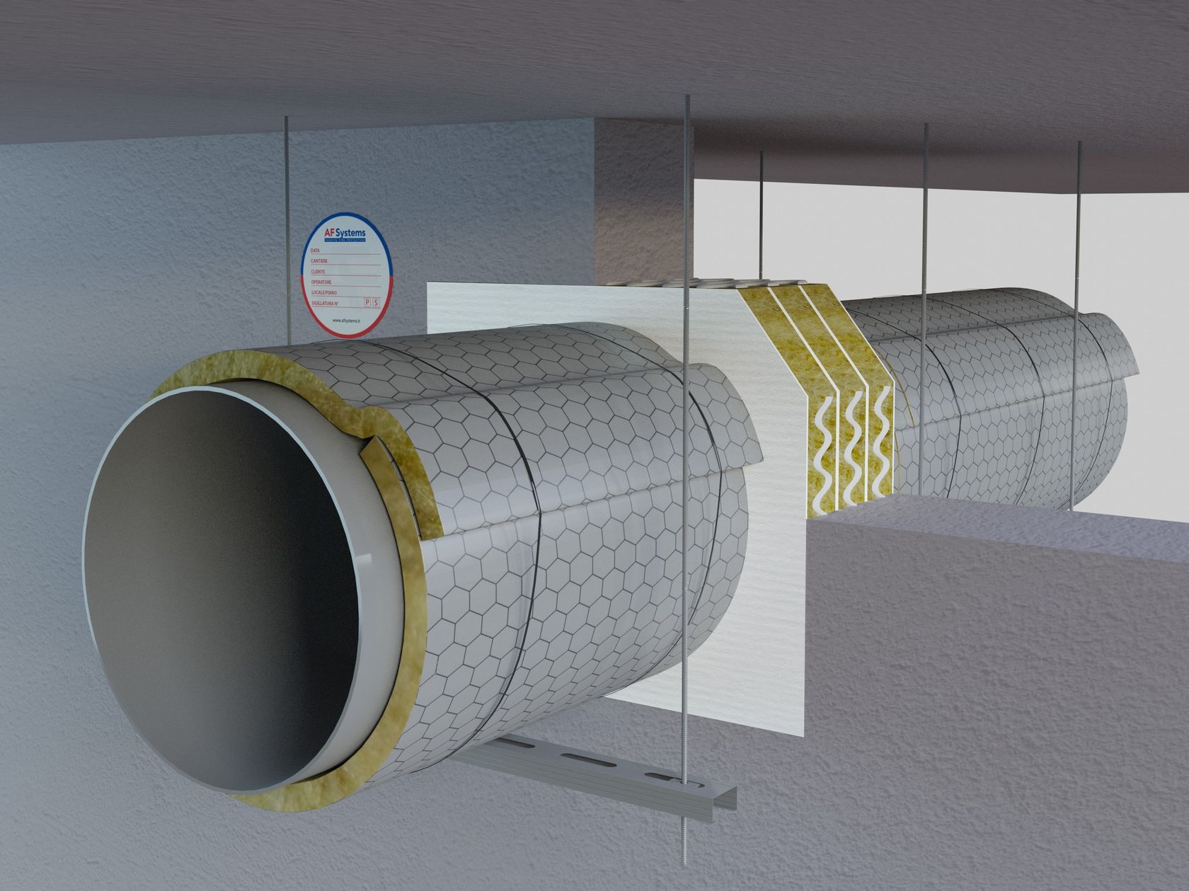 AF FIREGUARD 3 Materassino per condotte di ventilazione By AF SYSTEMS