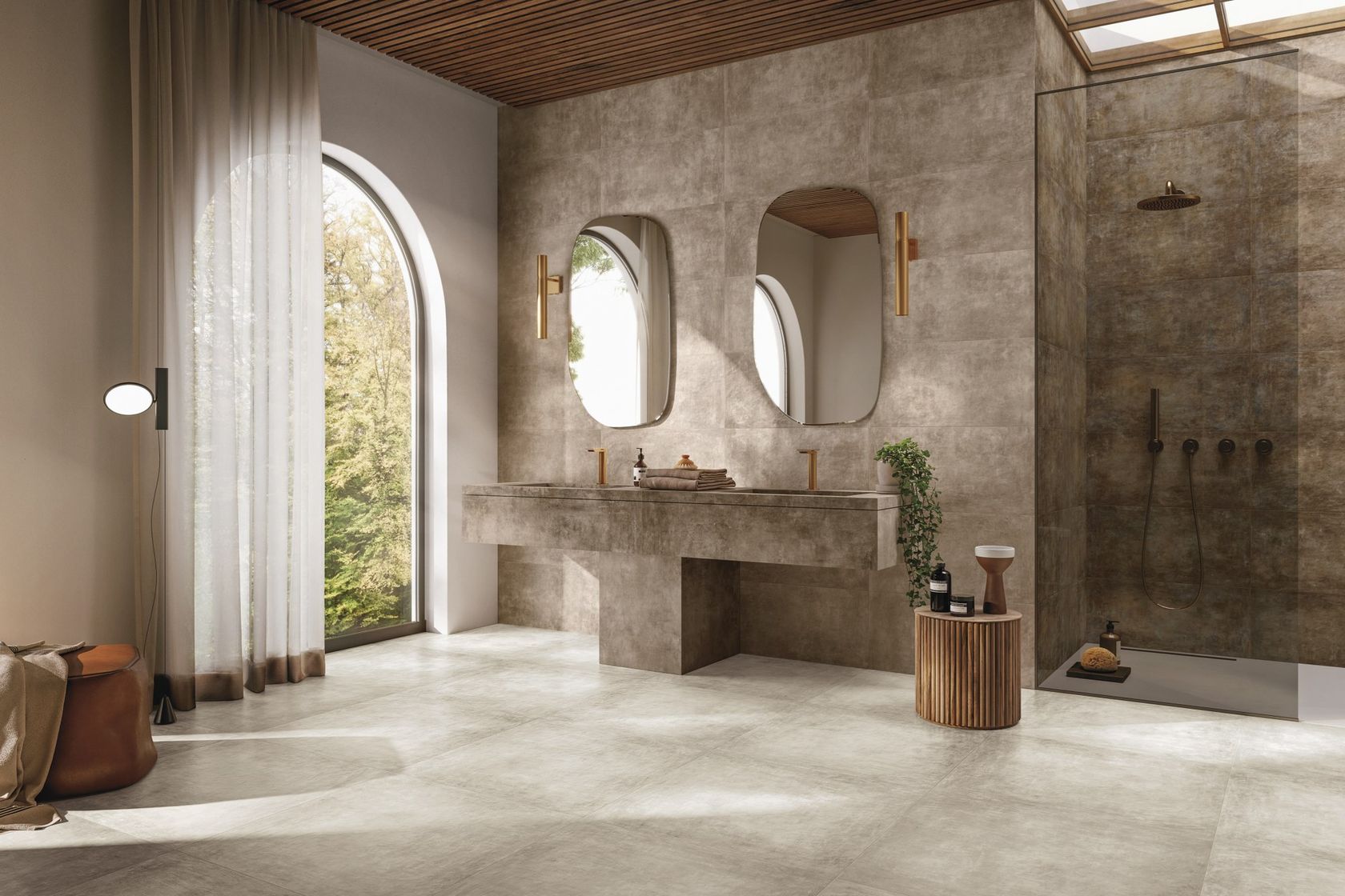AFFRESCATI Porcelain stoneware wall/floor tiles By Ceramiche Refin