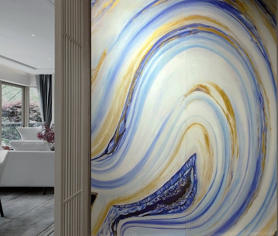 Indoor Kerlite® wall tiles AGATA GOLD By Officinarkitettura®