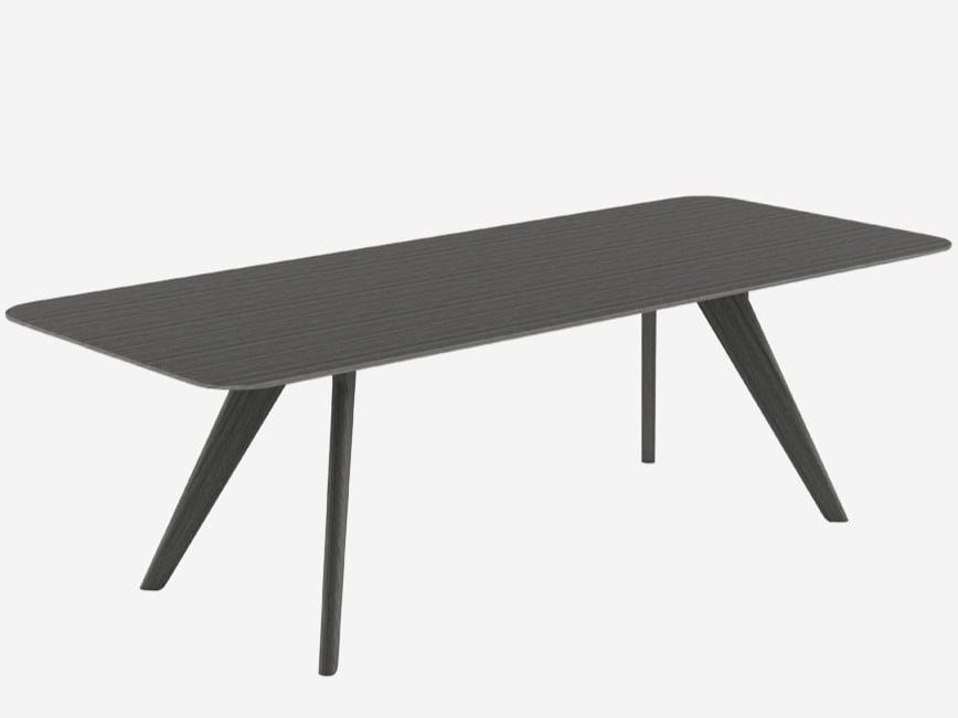 AGO Rectangular solid wood dining table By Alias