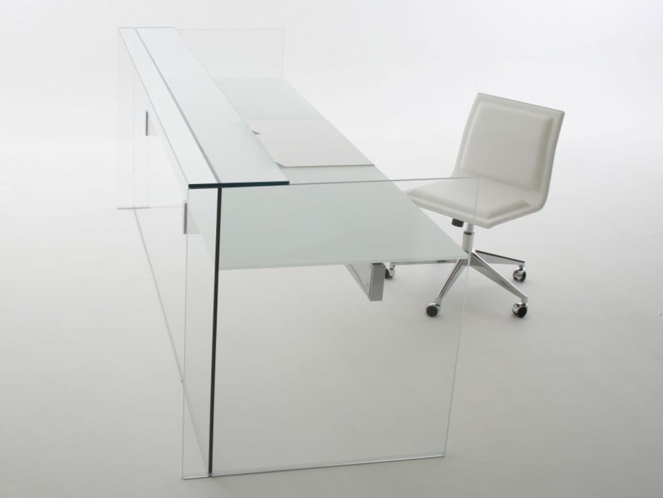 AIR DESK HALL Information point for crystal reception desk By Gallotti ...