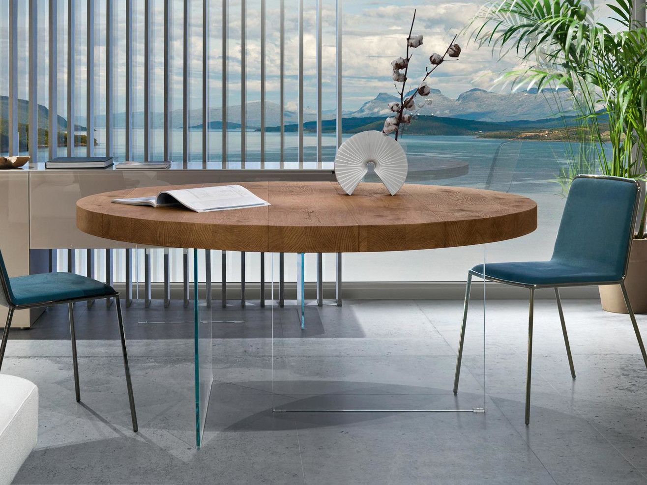 AIR WILDWOOD | Round table Air Collection By Lago design Daniele Lago