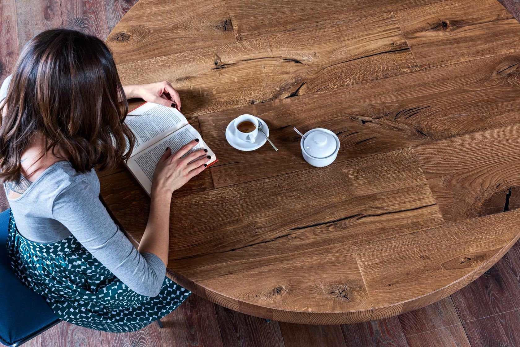 AIR WILDWOOD | Round table Air Collection By Lago design Daniele Lago