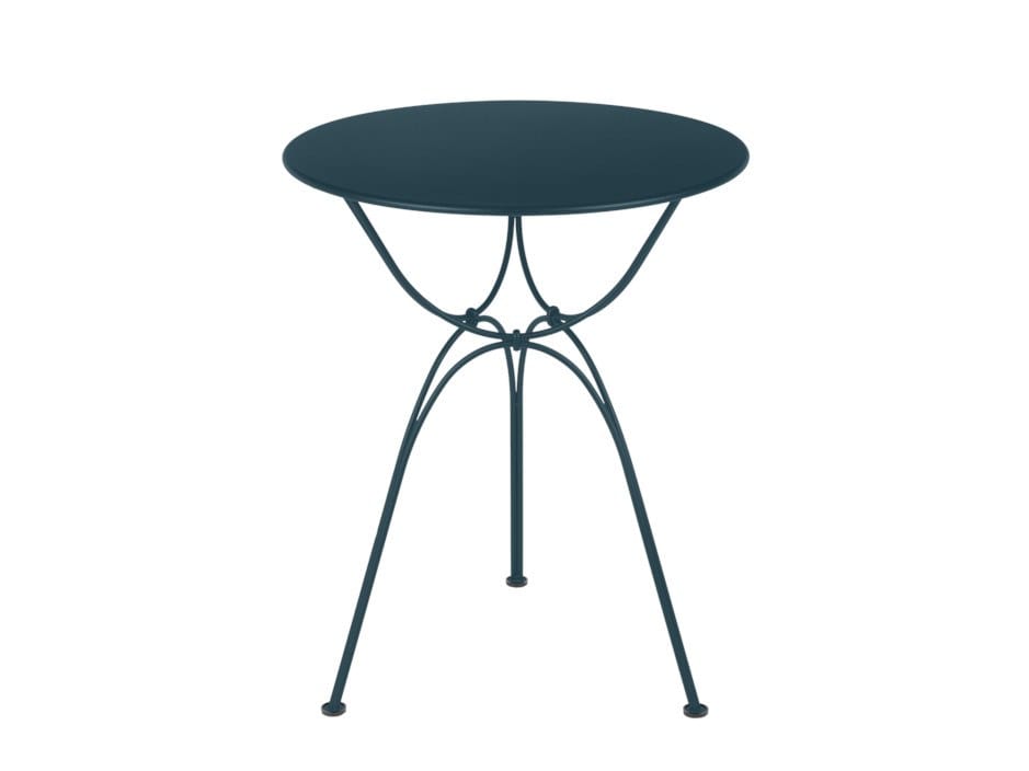 AIRLOOP Round steel garden table By Fermob | design Frédéric Sofia
