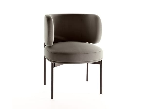 AKIKO Upholstered chair with armrests By Gallotti&Radice | design ...