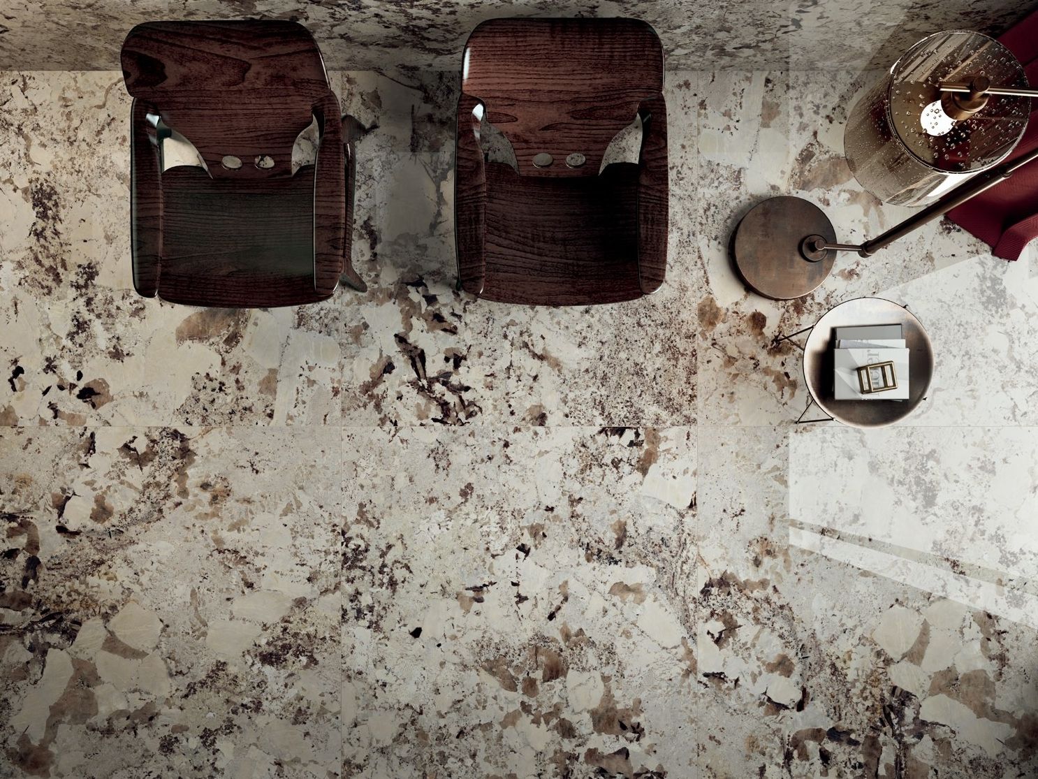 Laminated stoneware wall/floor tiles with marble effect ALLURE - ALASKA ...