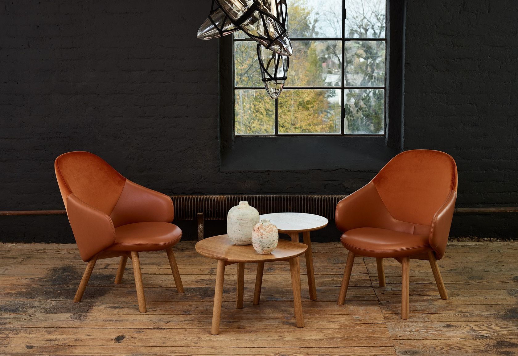 ALBU LOUNGE | Leather easy chair Leather easy chair with armrests By ...