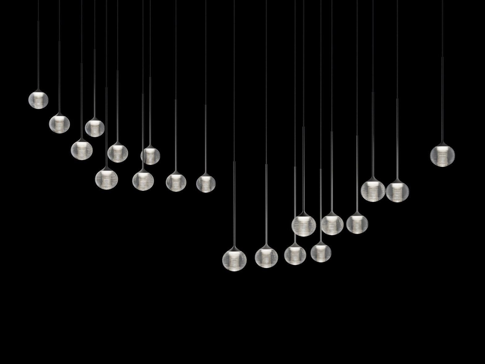 ALGORITHM pendant lamp blown glass By Vibia design Toan Nguyen