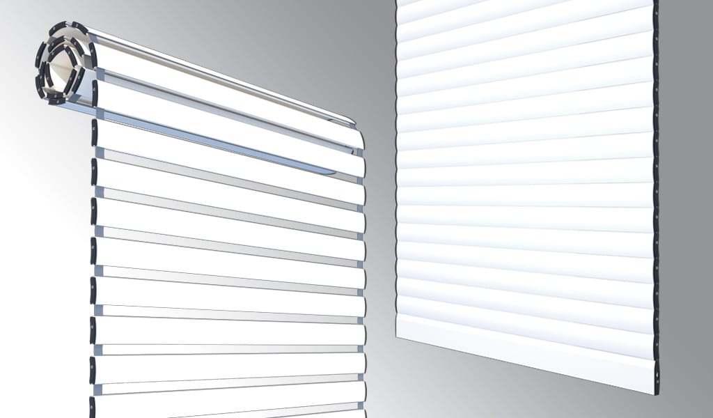 Motorized extruded aluminium roller shutter ALIKA FLAT By Kikau