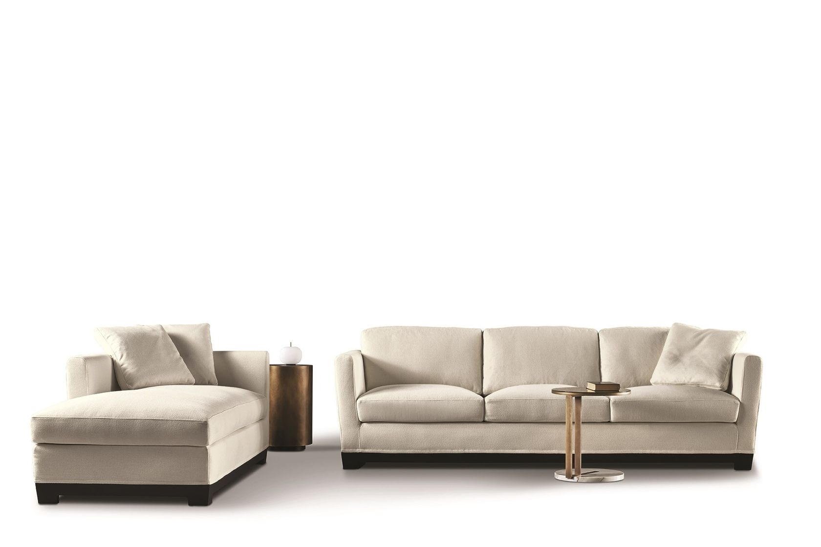 ALLEN Upholstered fabric day bed By Meridiani