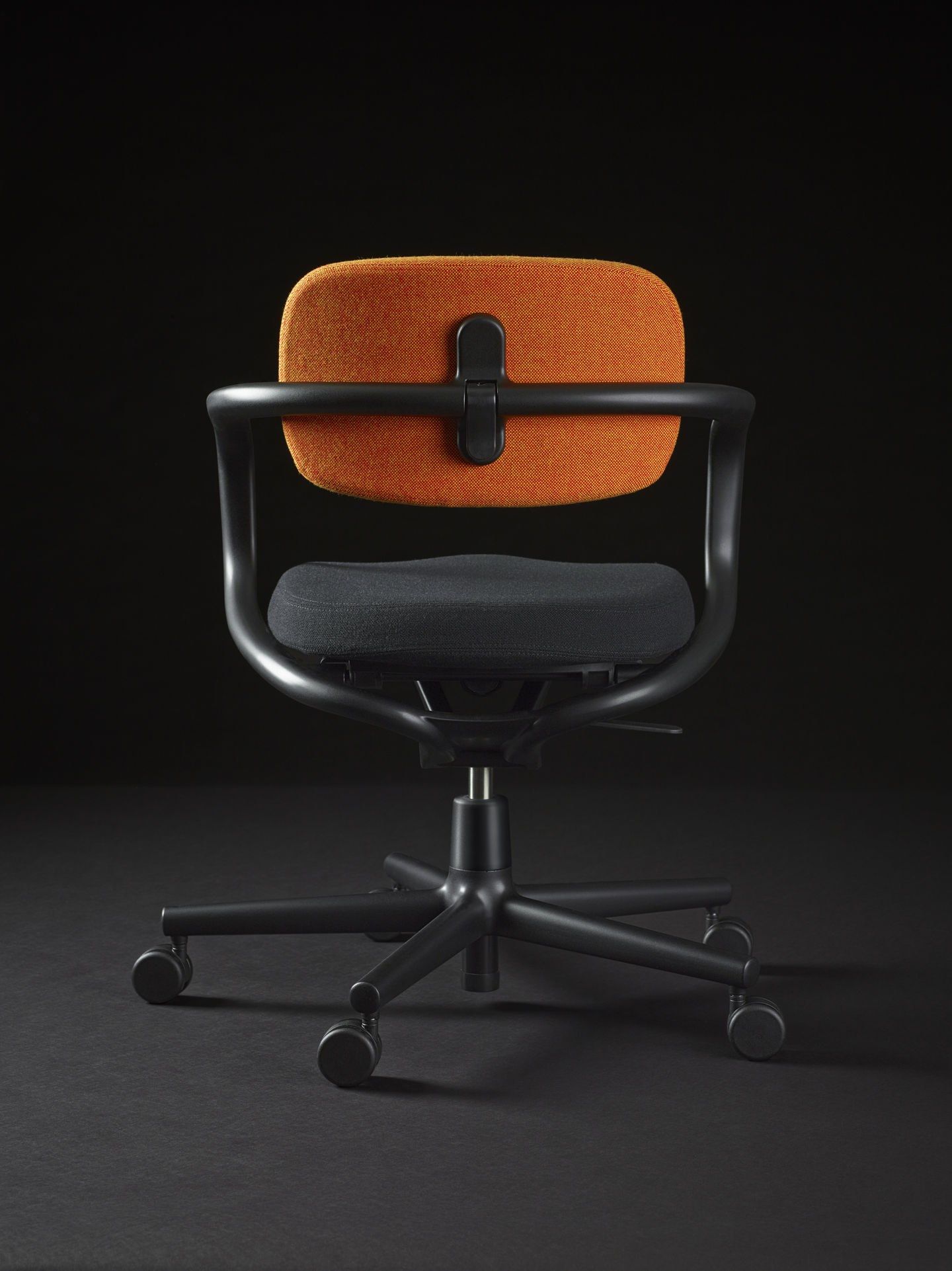 Height-adjustable fabric office chair with armrests ALLSTAR By Vitra ...