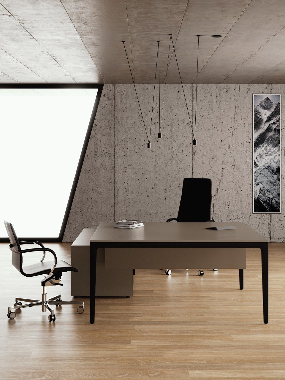 ALPLUS | Scrivania rettangolare By FREZZA design Marco Zito