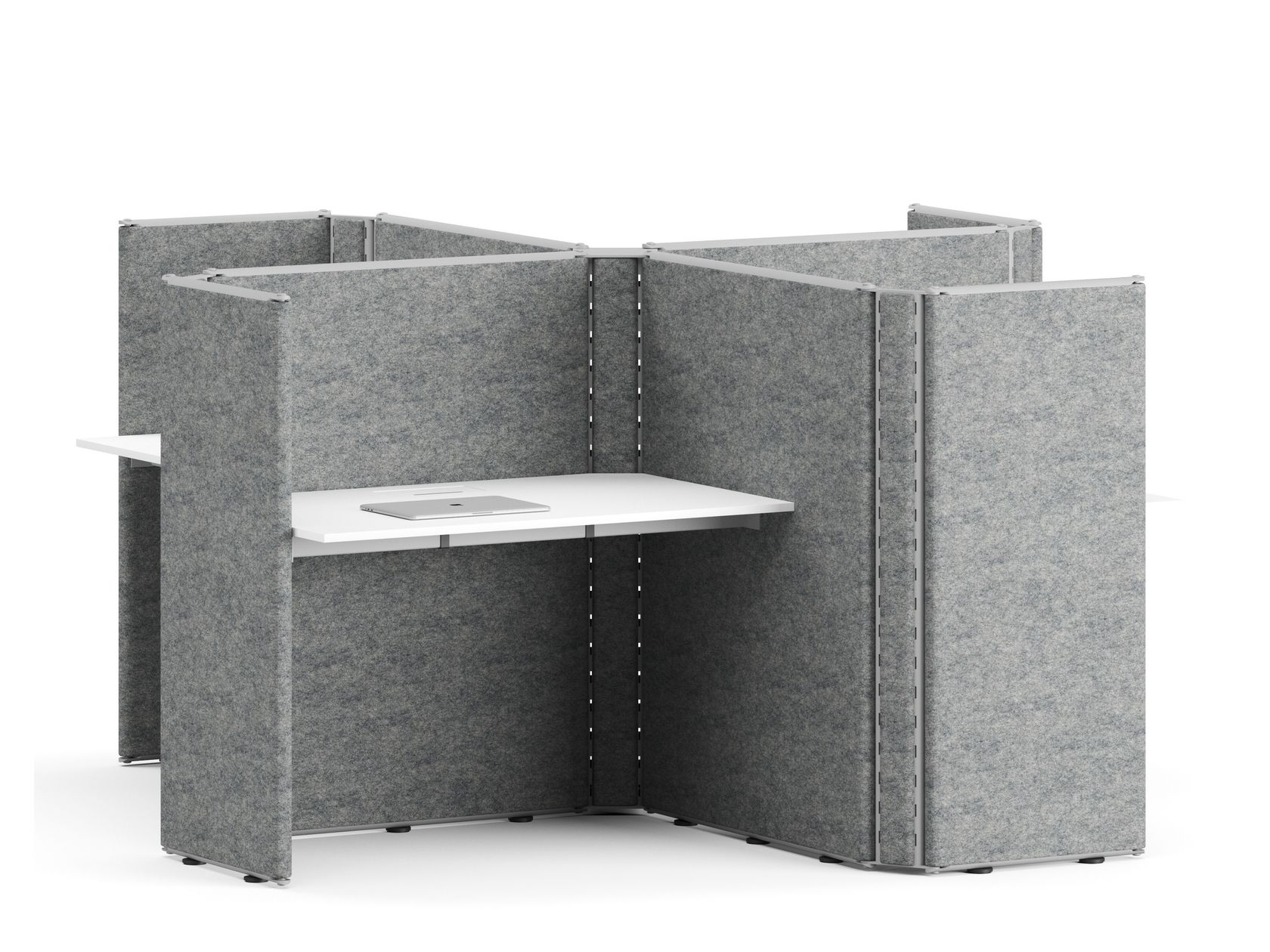 ALVEARE Sectional office desk with sound absorbing screens By Ersa ...