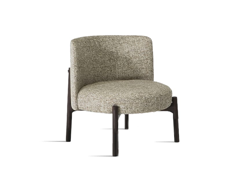 AMALIA Fabric easy chair By Natuzzi Italia | design Bernhardt & Vella