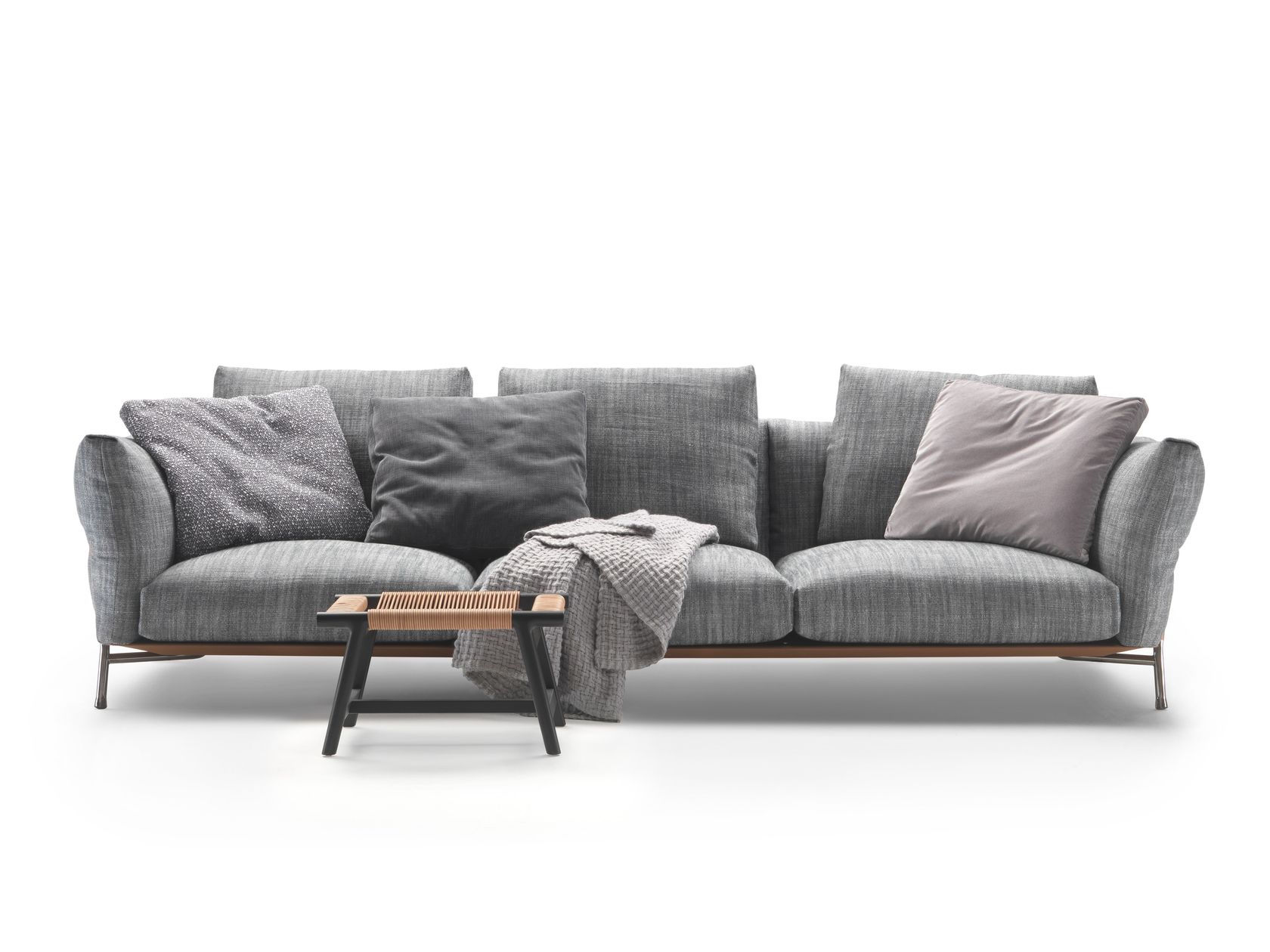 AMBROEUS 3 seater fabric sofa By Flexform | design Antonio Citterio