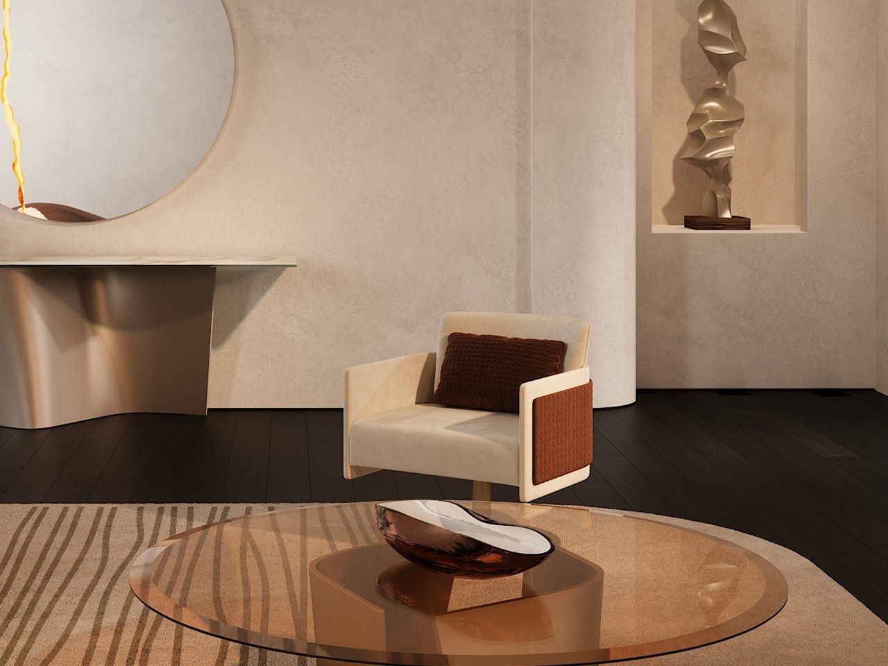 AMET Swivel fabric armchair with armrests By Reflex | design Emanuele Missaglia