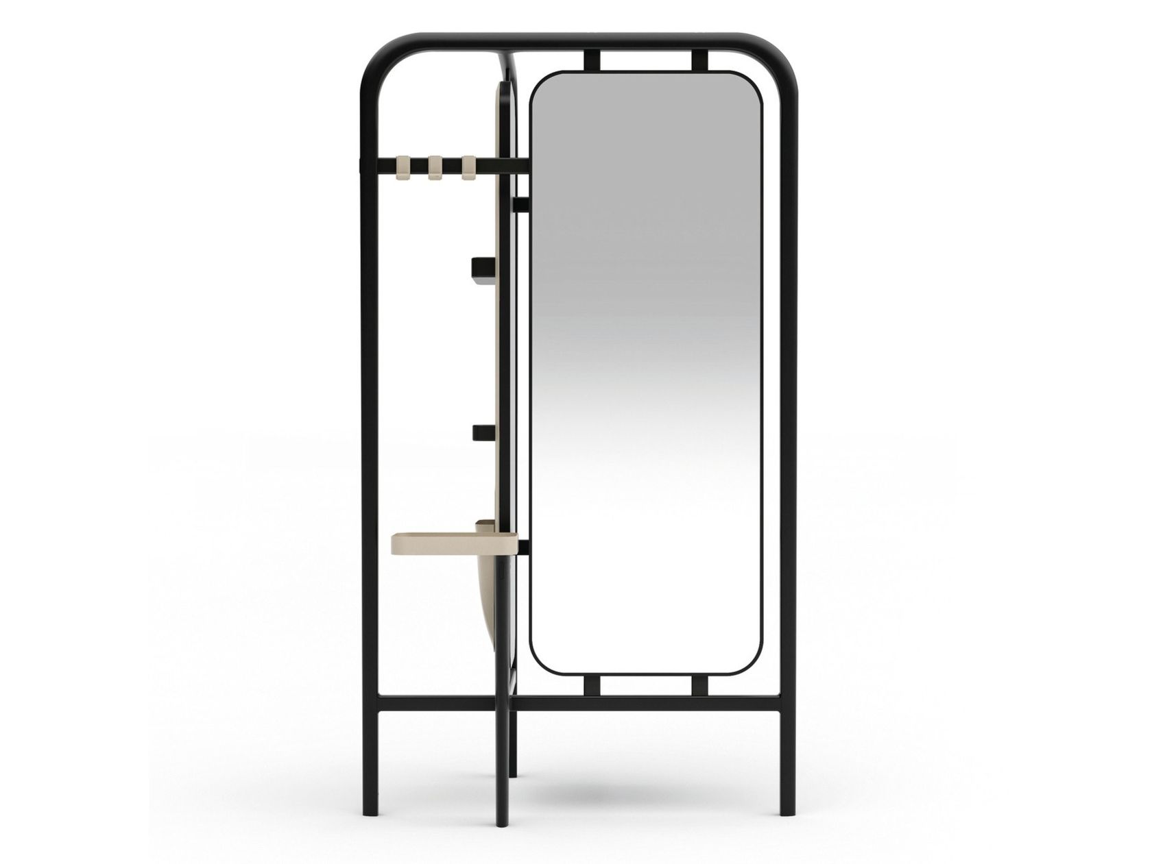 AMIRAL Hallway unit with mirror By Giorgetti | design Dainelli Studio