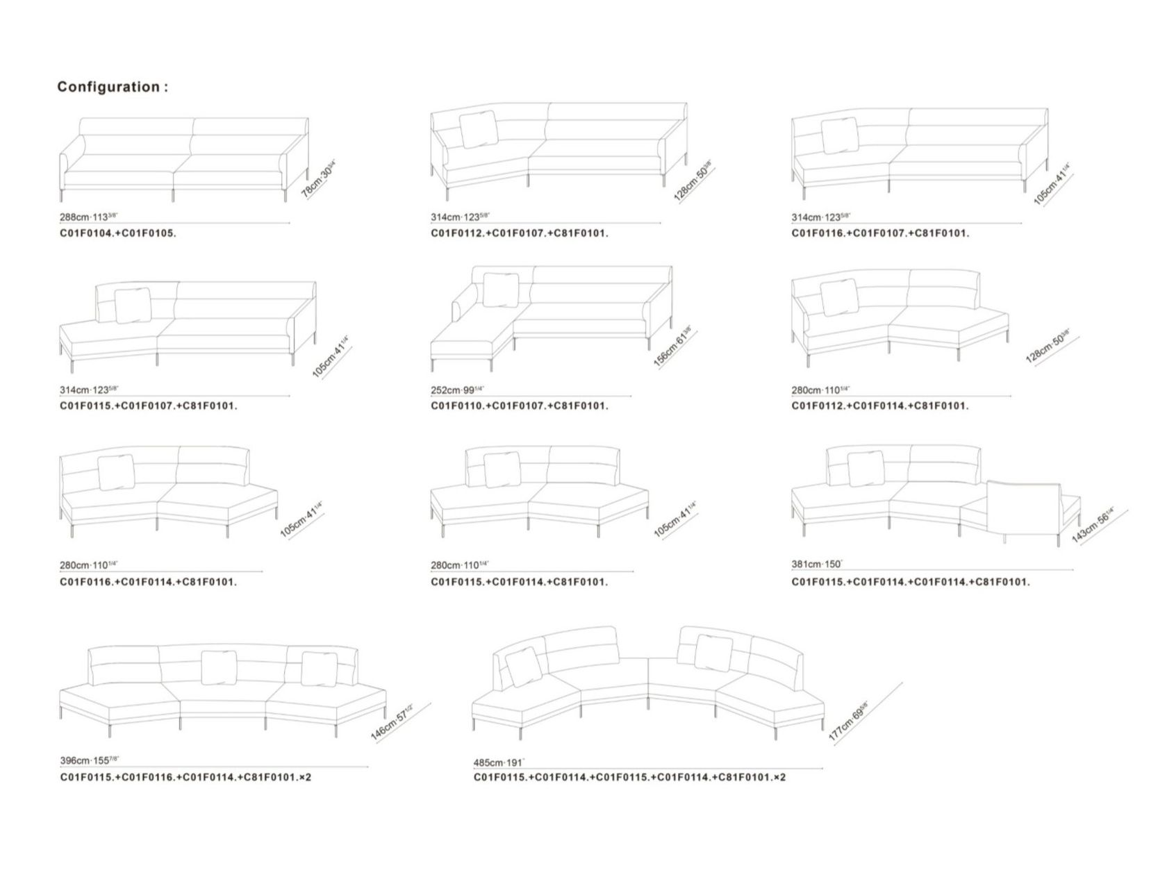 AMOR Sectional velvet sofa By CAMERICH
