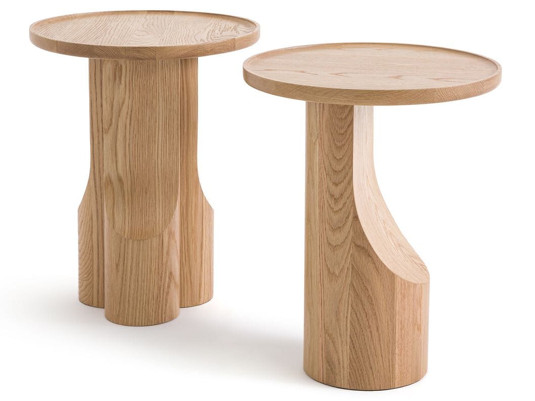 STIGIDO Round walnut side table By AMPM
