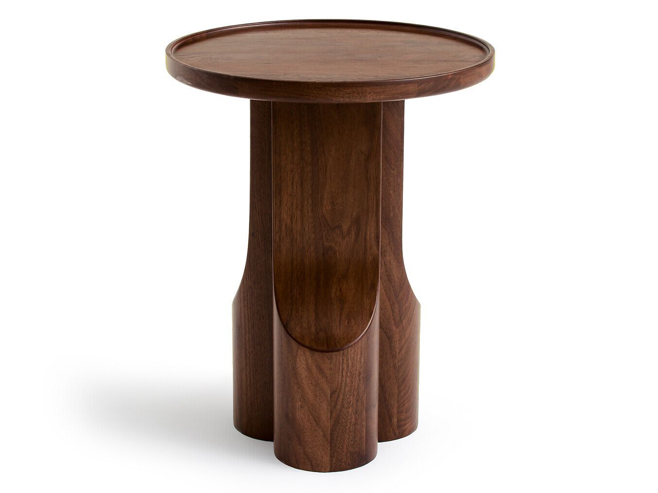STIGIDO Round walnut side table By AMPM