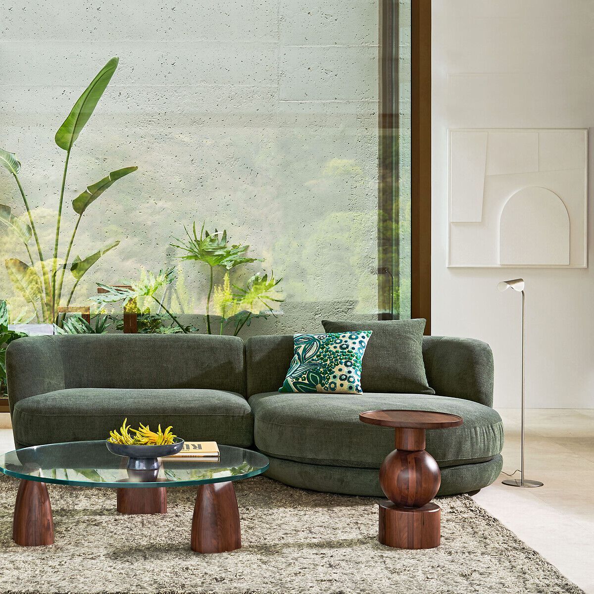 STIGIDO Round walnut side table By AMPM