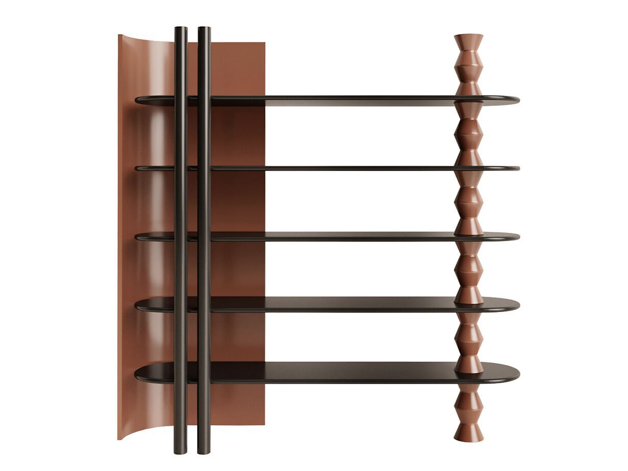 ALLY Open wooden bookcase By ANA ROQUE INTERIORS