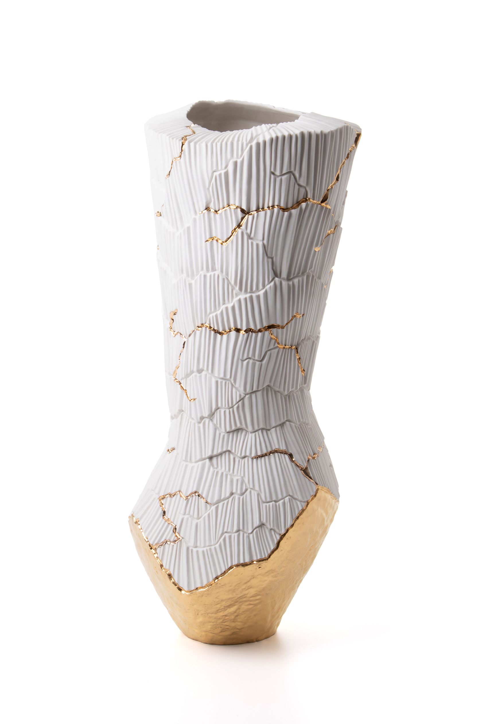 ANEMOS GOLD Vase By Fos Ceramiche