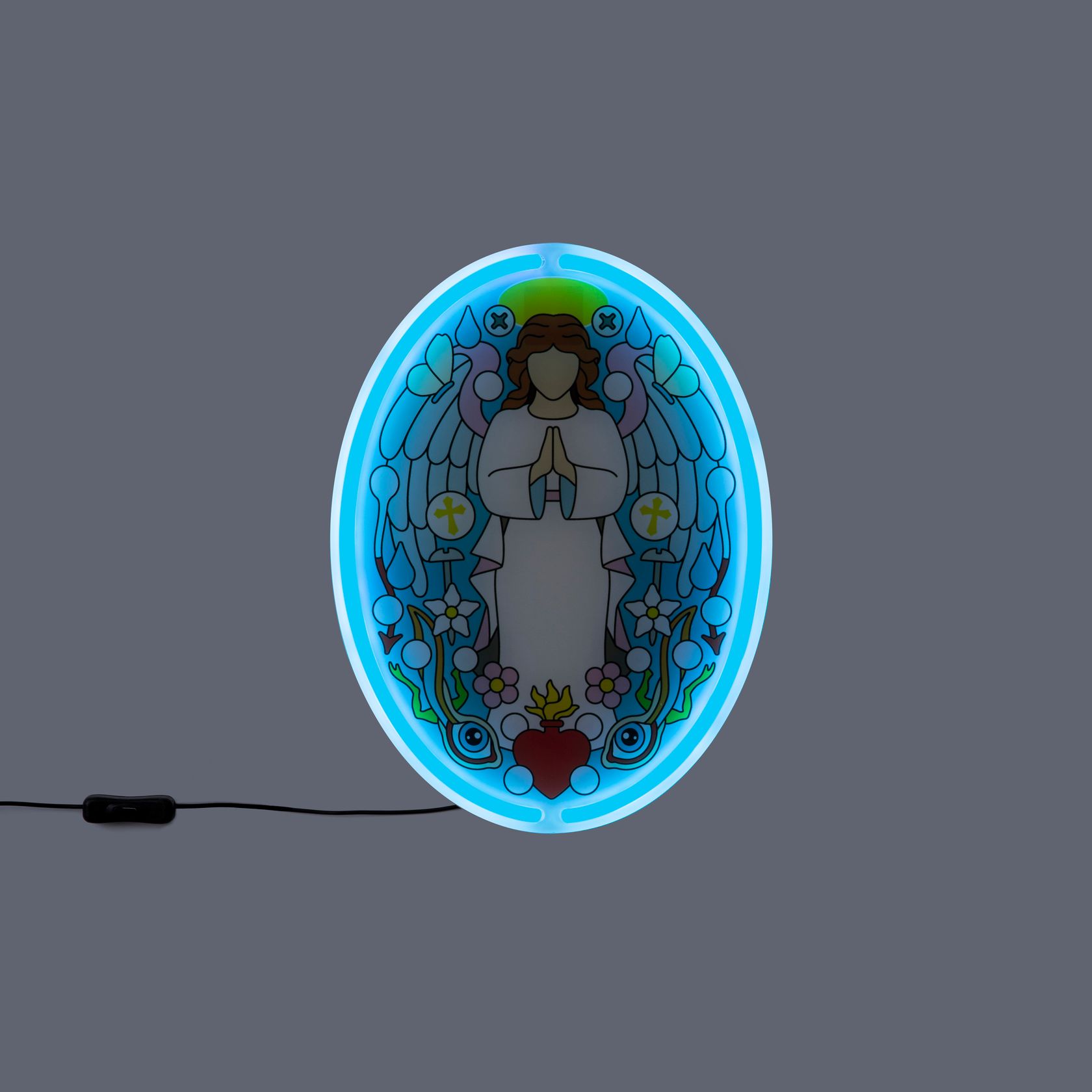 Lampada da parete a LED in acrilico ANGEL GABRIEL Collezione Gospel Led ...