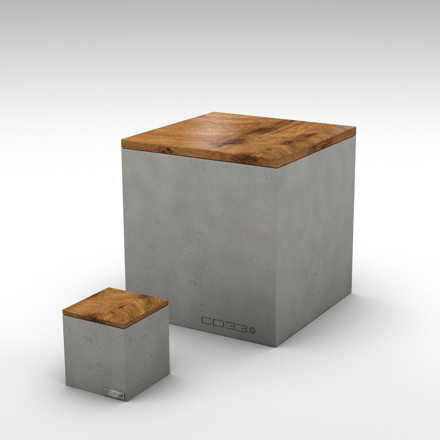 Concrete laundry container / storage box ANGULUS DEPONO By CO33