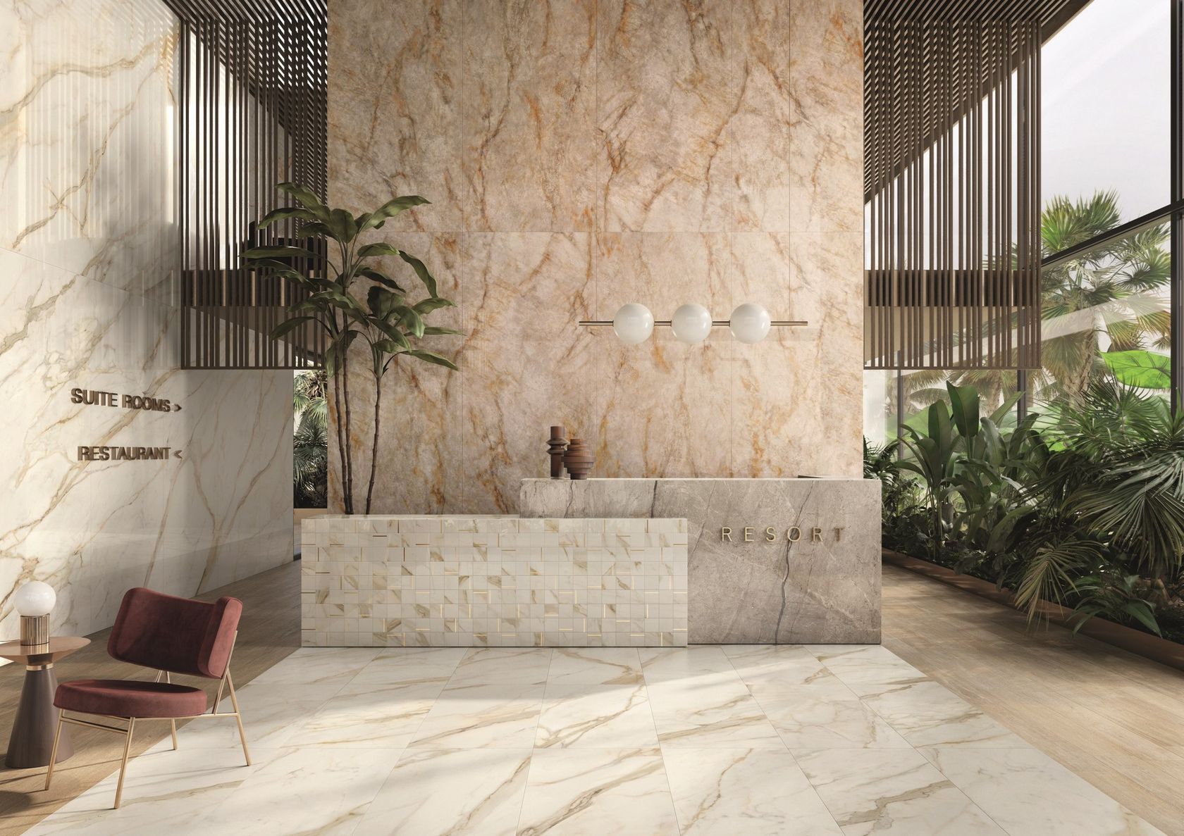 Pavimento/rivestimento in gres porcellanato effetto marmo ANIMA FUTURA CRYSTAL DELIGHT ...