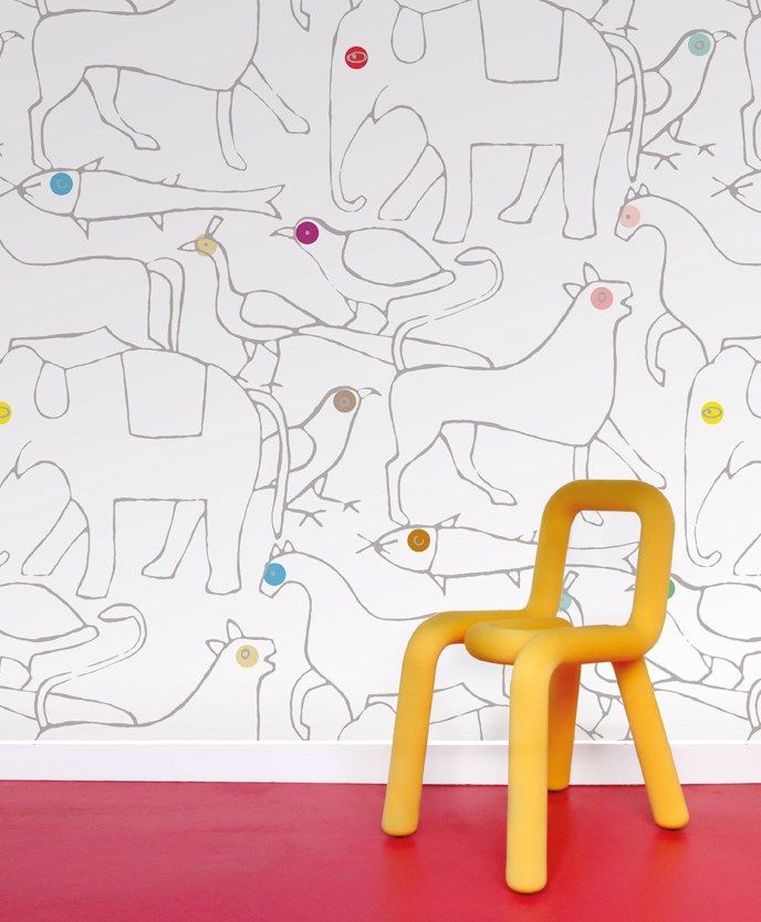 Motif wallpaper ANIMALS By Bien fait