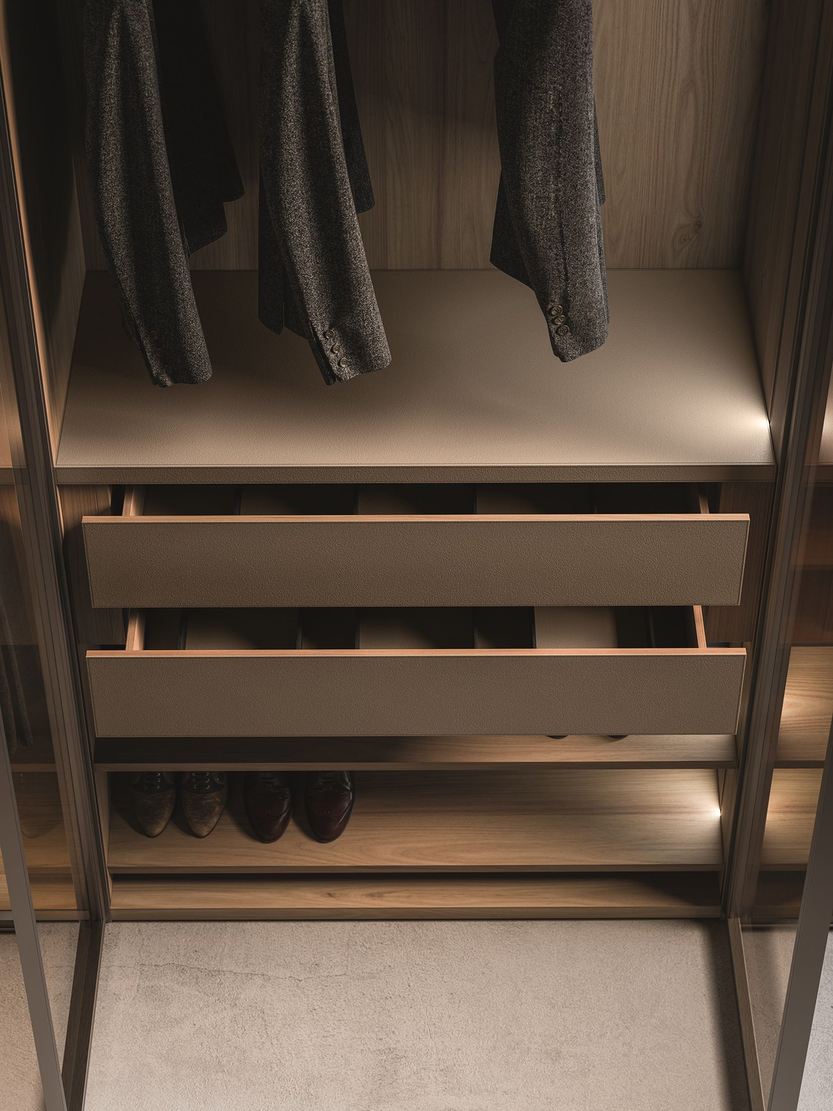 ANTIBES Partition system / walk-in closet By Boffi | design Piero Lissoni