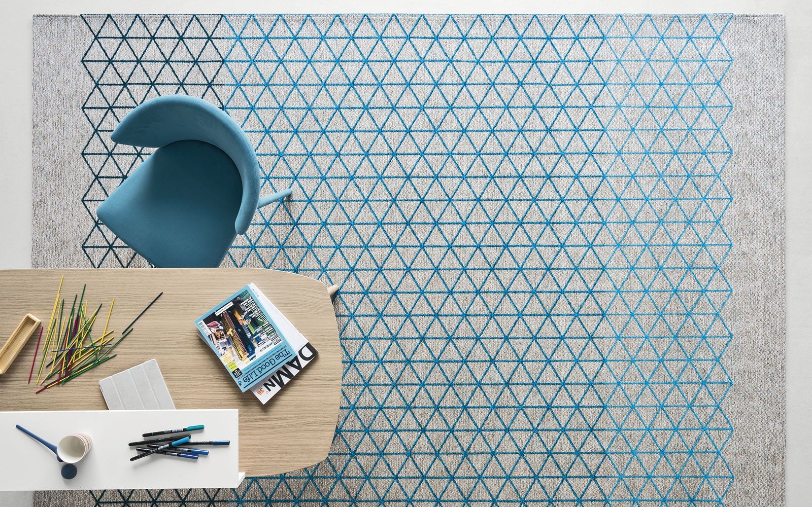 Rectangular rug with geometric shapes APOTEMA By Calligaris design ...