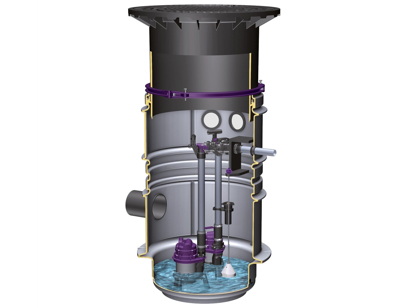 Drainage pump AQUALIFT F DN 600 By Kessel