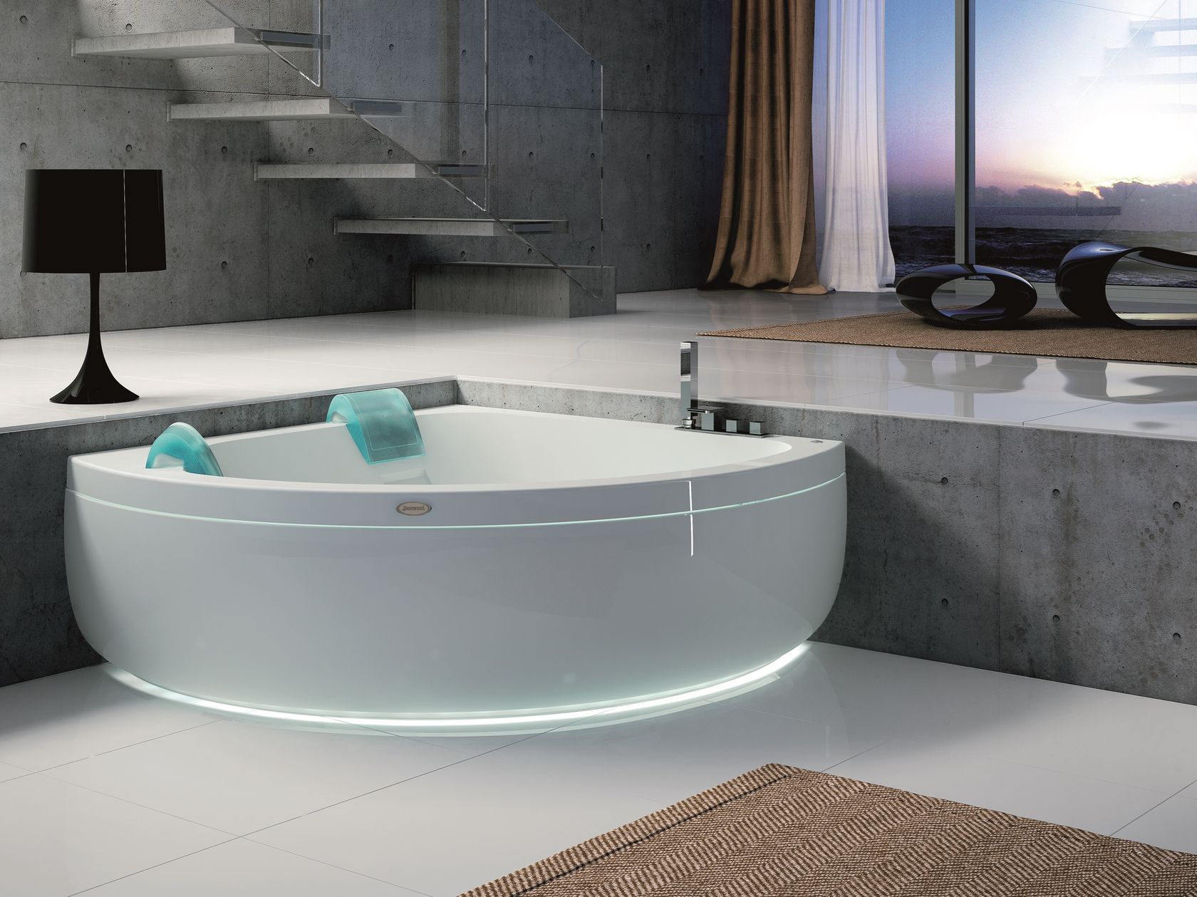 AQUASOUL CORNER 155 | Bathtub By Jacuzzi® design Carlo Urbinati