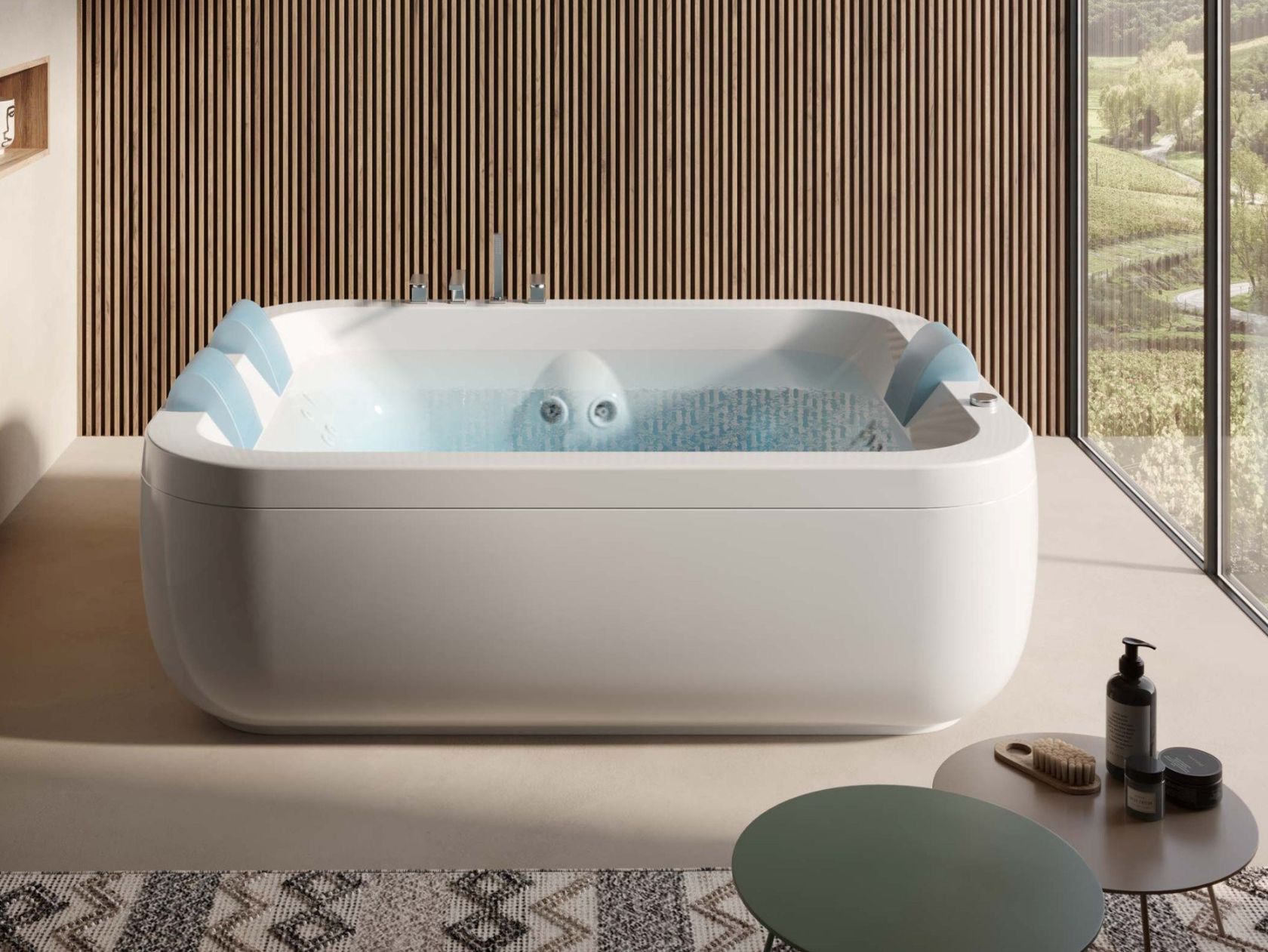 AQUASOUL EXTRA Bathtub with chromotherapy By Jacuzzi® | design Carlo ...